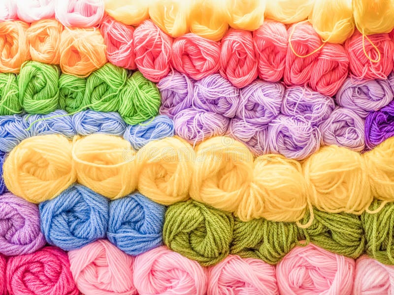 Colorful yarn stock photo. Image of material, clew, purple - 70039254