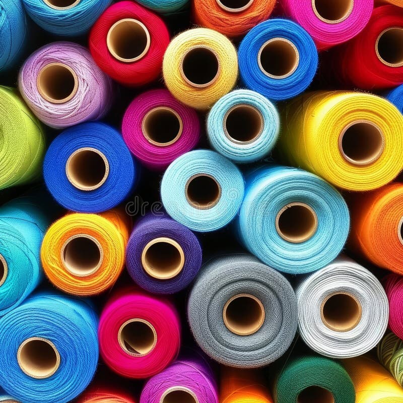 Colorful Yarn Rolls Creating a Vibrant and Visually Appealing ...
