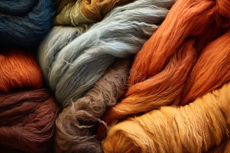 Colorful Yarn Textures Close Up Detail for Handmade Craft Projects ...