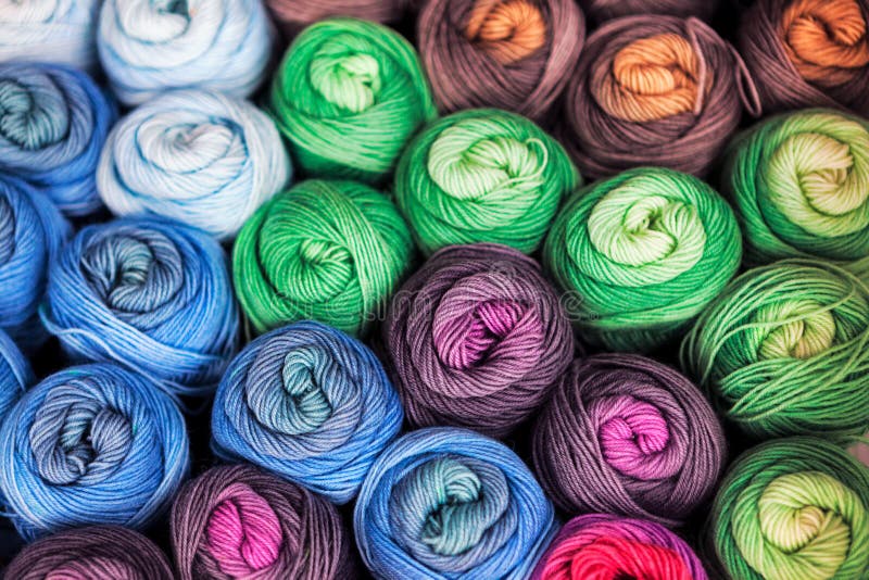 Colorful yarn wool stock photo. Image of handicraft - 217661626