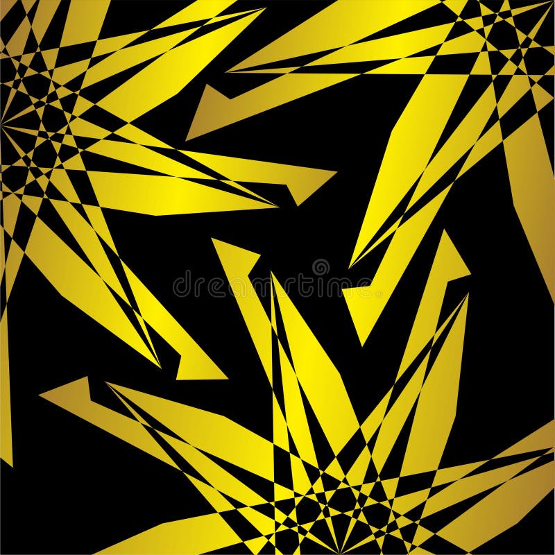 Colorful of Yellow Abstract Background with Arrows, Illustrator Pattern ...