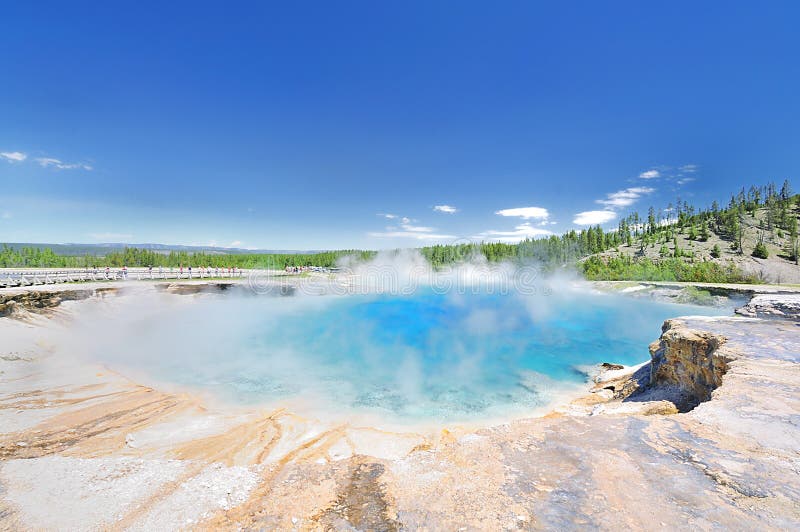 Colorful Yellowstone Spring Stock Photo - Image of nature, clear: 5698668