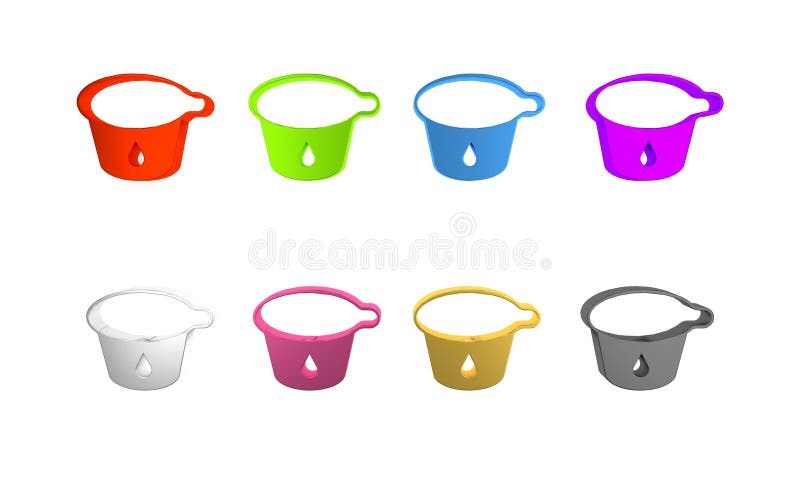 Colorful Yogurt Container Icon Isolated on White Background. Yogurt in ...
