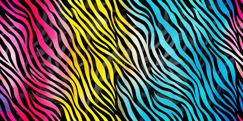 Colorful Zebra Painting Stock Illustrations – 1,204 Colorful Zebra ...