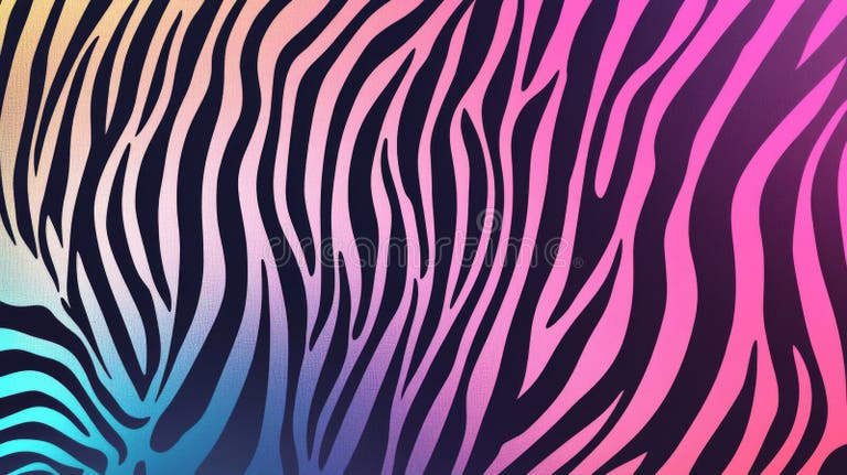 Colorful Zebra Stripe Pattern Gradient Background Stock Illustration ...
