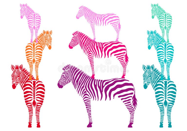 Zebra Back View Isolated Stock Illustrations – 30 Zebra Back View ...