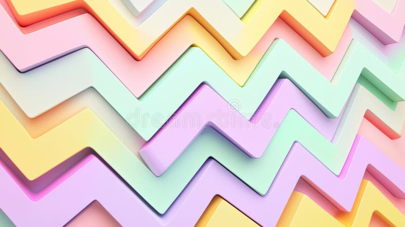 Colorful Zig Zag Lines Overlap, Creating a Stylish and Modern Pattern ...