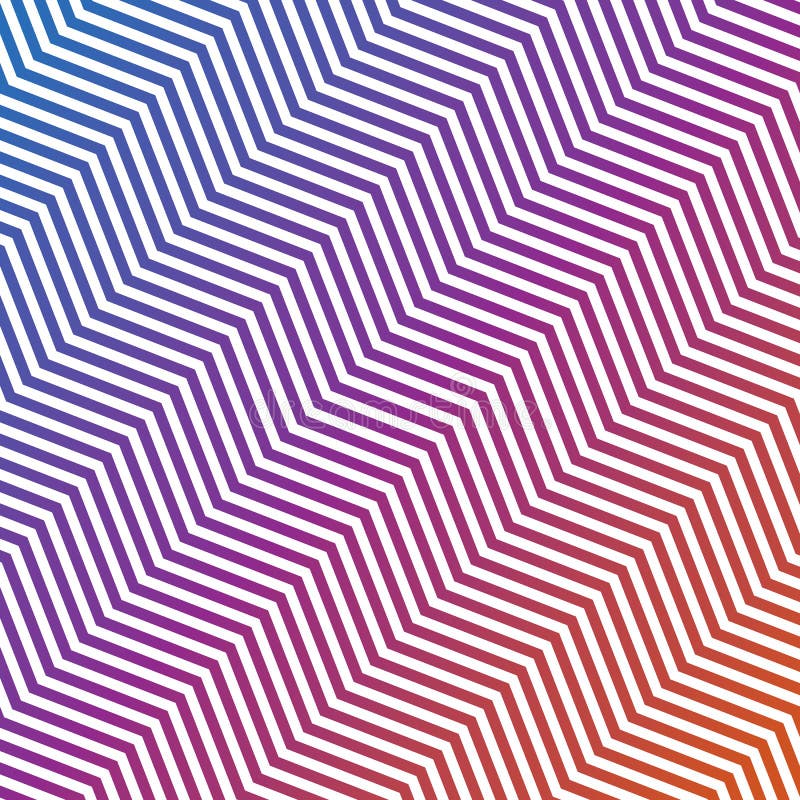 Colorful Zig Zag Lines Pattern - Background Design Stock Vector ...