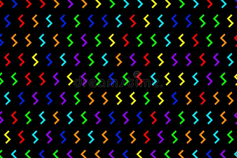 Colorful Zigzag Confetti Lines Seamless Pattern Stock Vector ...