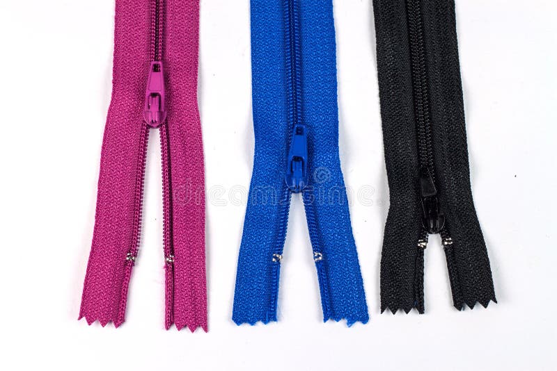 Colorful zipper collection stock image. Image of split - 56334659