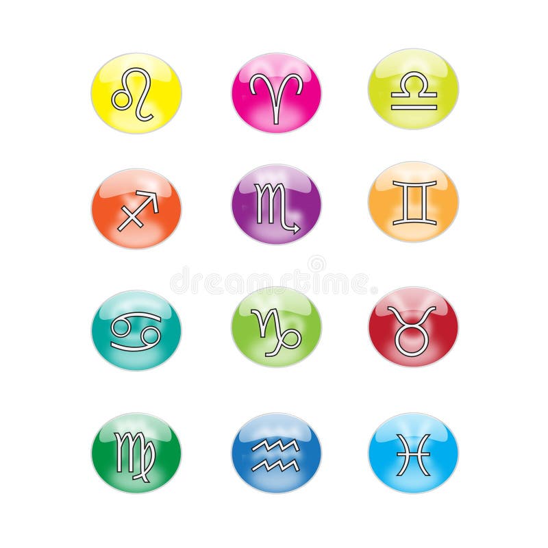 Zodiac icons. stock vector. Illustration of astrology - 21742661