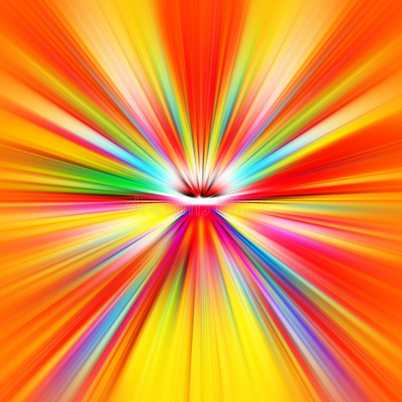 Colorful Zoom Motion Effect. Abstract Background. Color Lines. Colored ...