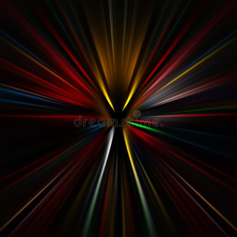 Colorful Zoom Motion Effect. Abstract Background. Color Lines. Colored ...
