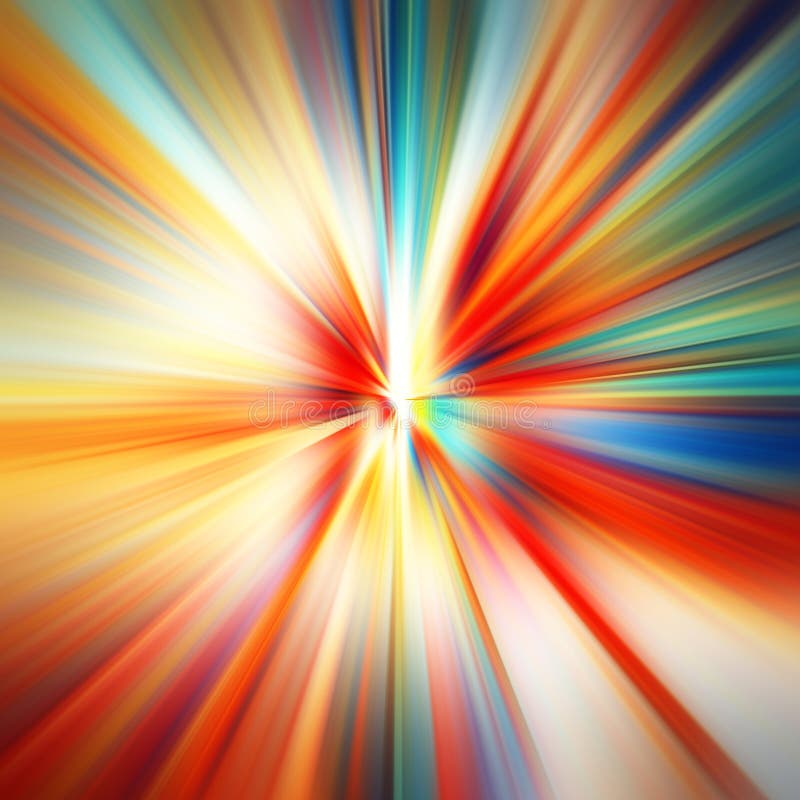 Colorful Zoom Motion Effect. Abstract Background. Color Lines. Colored ...