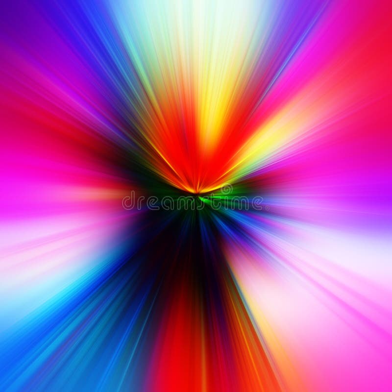 Colorful Zoom Motion Effect. Abstract Background. Color Lines. Colored ...