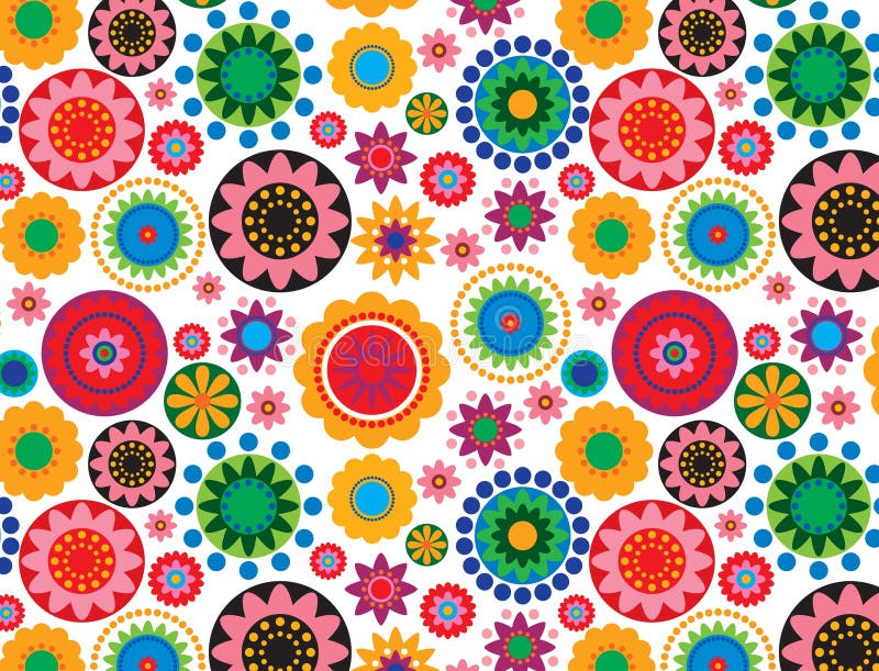 Colorfulflower decor d stock vector. Illustration of organic - 19499151