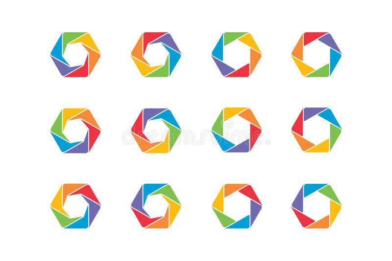 Colorfull Abstract Shape Logo Stock Vector - Illustration of brand ...