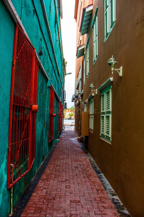 Colorfull alley stock photo. Image of windows, alley - 83511436