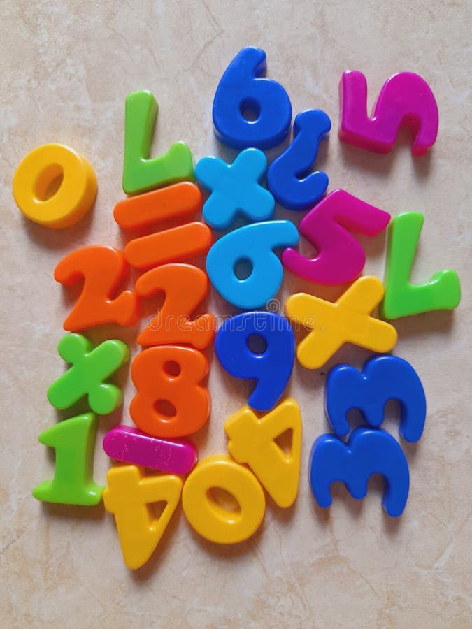 Colorfull Cardinal Number stock photo. Image of alphabet - 330888478