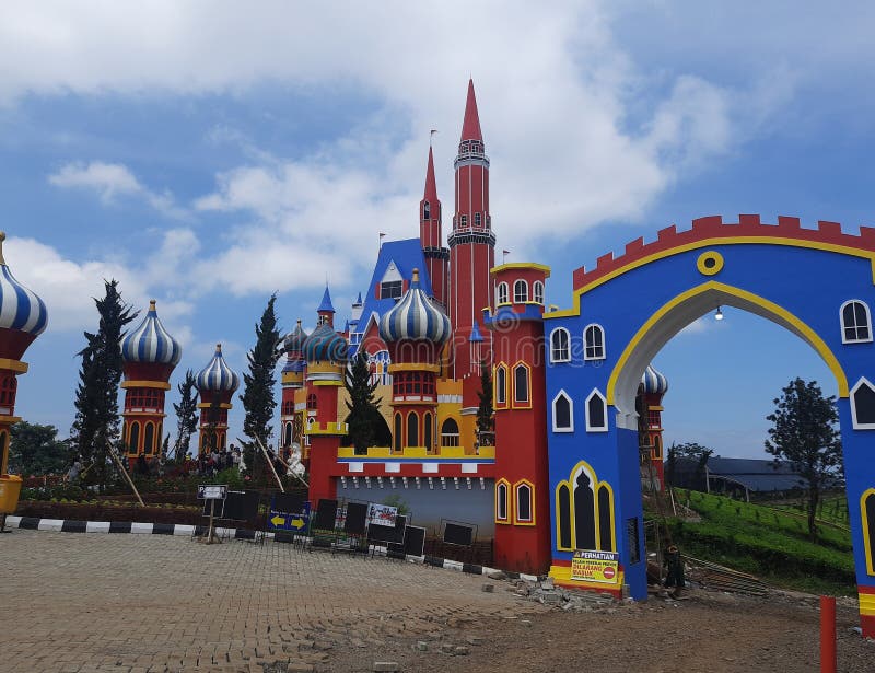 Colorfull Castile in Indonesia. the Castle in Subang Editorial Photo ...