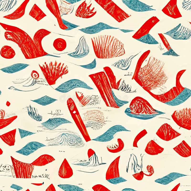 Colorfull and Creative Abstract Seamless Pattern Stock Illustration ...