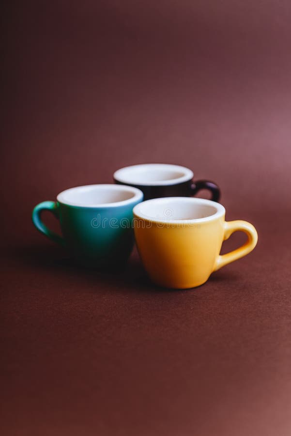 Colorfull cups stock photo. Image of beverage, chocolate - 9710250