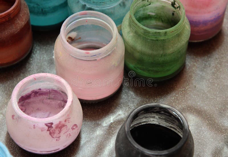 Colorfull jars stock image. Image of jars, colorfull - 59596351