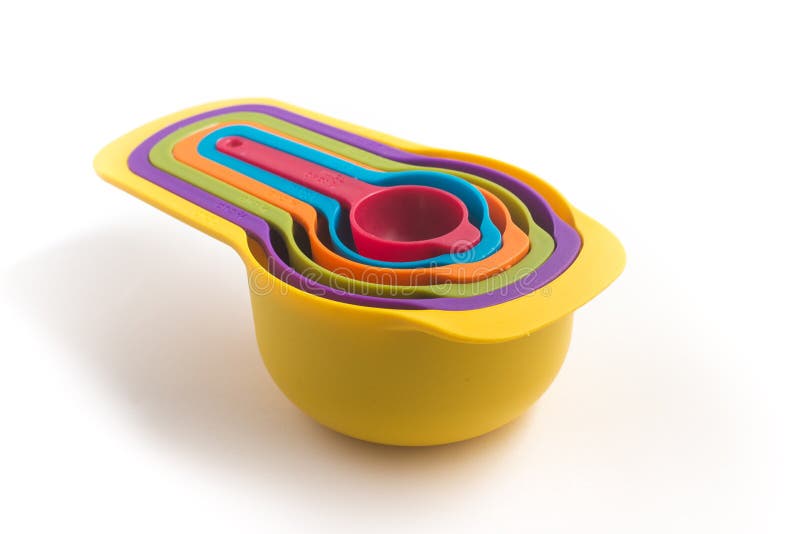 Colorfull Measuring Cup stock image. Image of spoons - 112517207