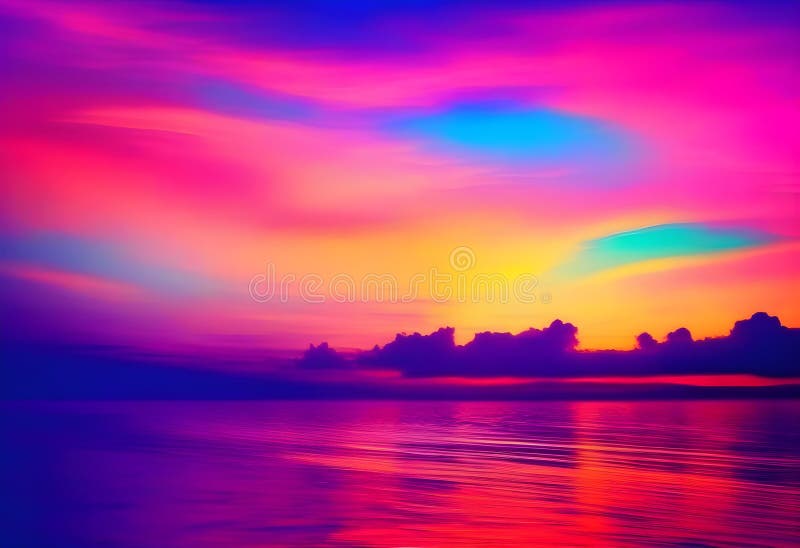 Colorfull Sky Abstract Background Stock Illustration - Illustration of ...
