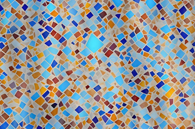 Colorfull Square Mosaic Tiles for Texture Background. Stock ...