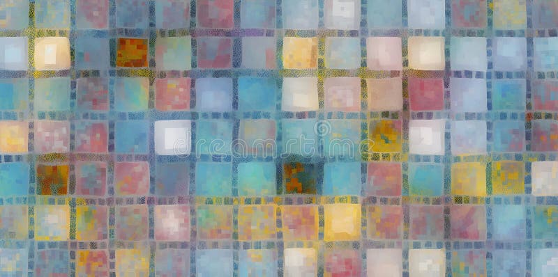 Colorfull Square Mosaic Tiles for Texture Background. Stock ...