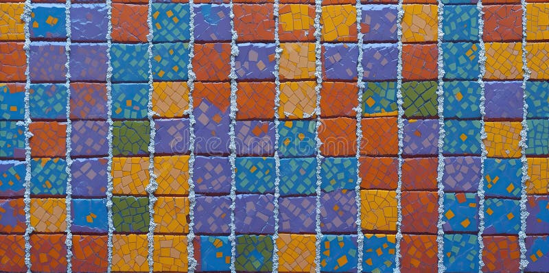 Colorfull Square Mosaic Tiles for Texture Background. Stock ...