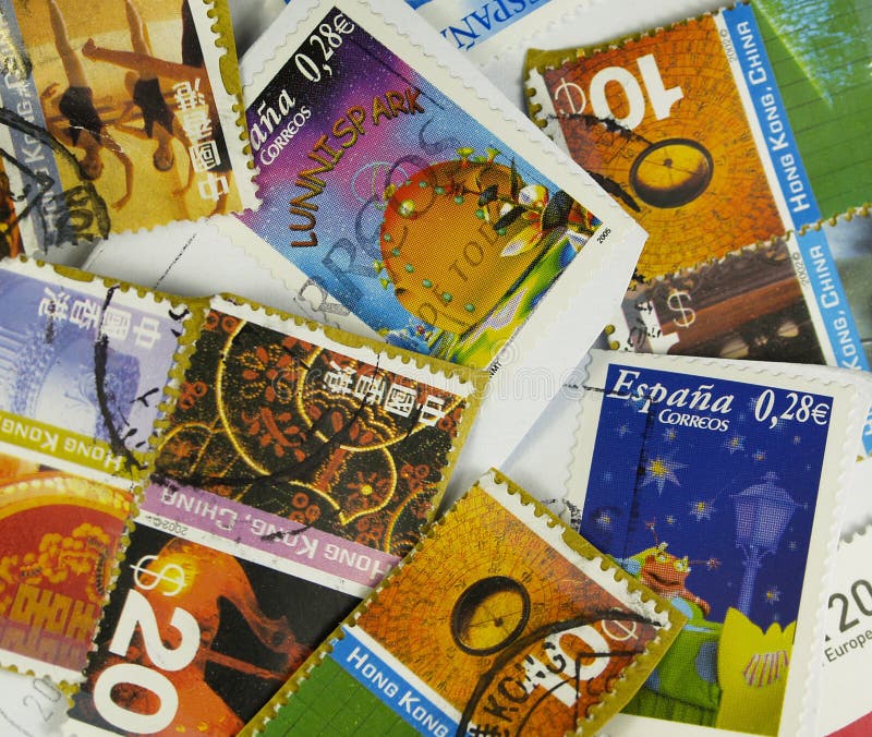 Colorfull stamps editorial image. Image of letter, post - 897455