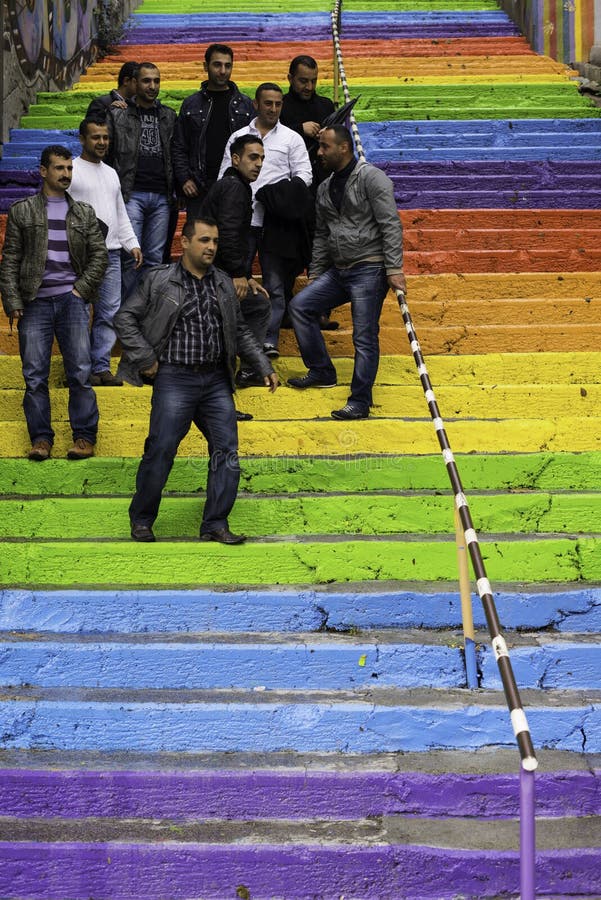 Colorfull Steps in Istambul Editorial Photography - Image of glory ...