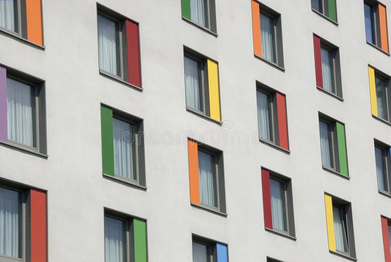 Colorfull windows stock image. Image of building, colorfully - 2535575