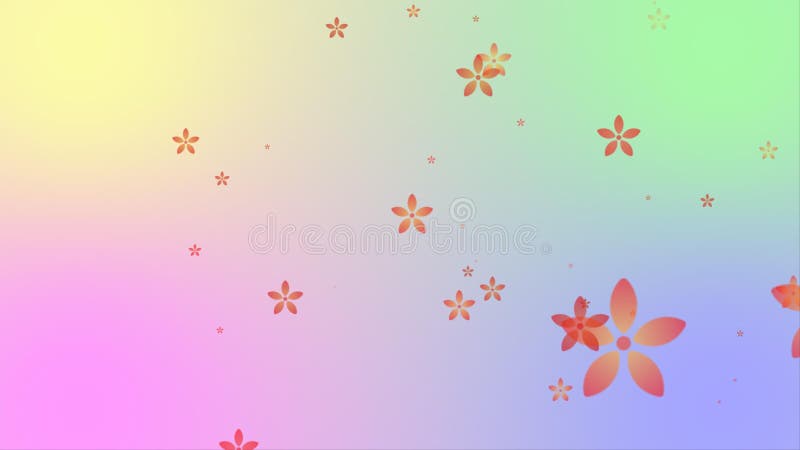 Colorfully Decorated Pattern with Petal-shaped Background Stock ...