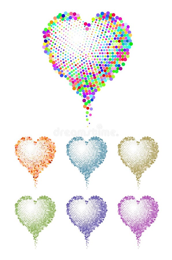 Colorheart stock vector. Illustration of color, people - 23352263