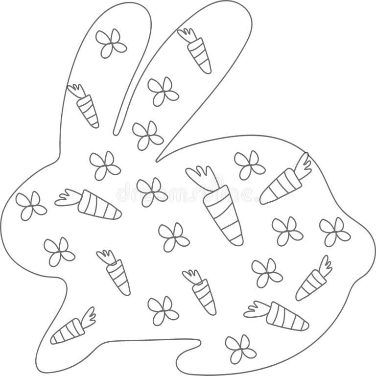 Coloring Book Rabbit Stock Illustrations – 5,862 Coloring Book Rabbit ...