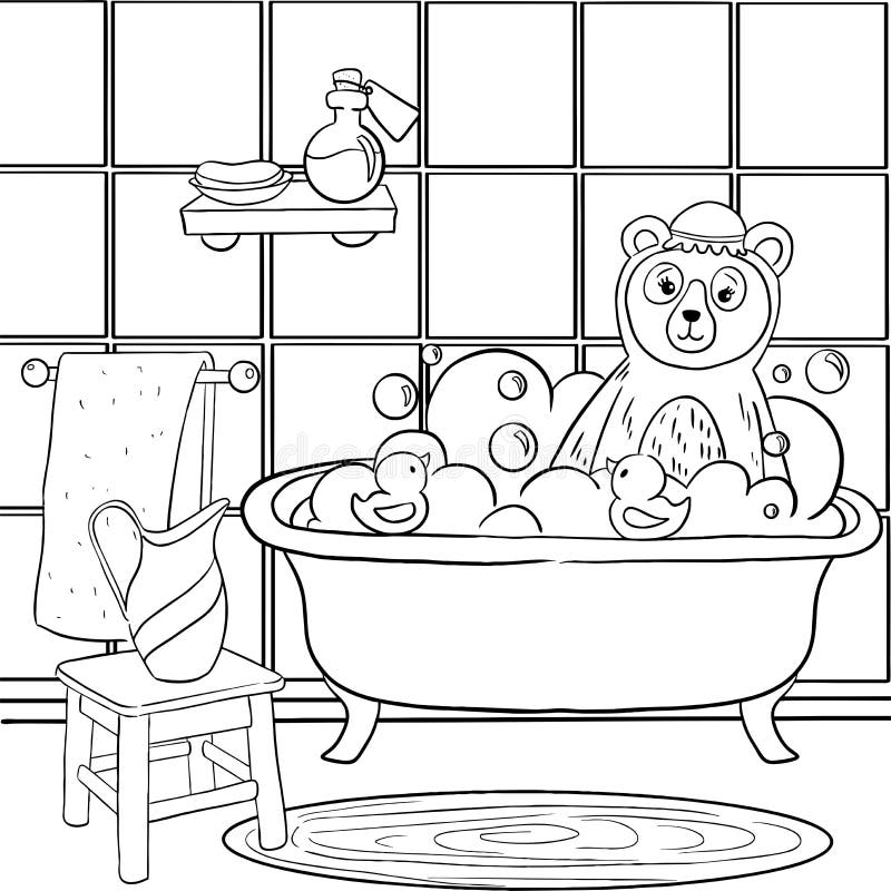 Bath Coloring Stock Illustrations – 582 Bath Coloring Stock ...