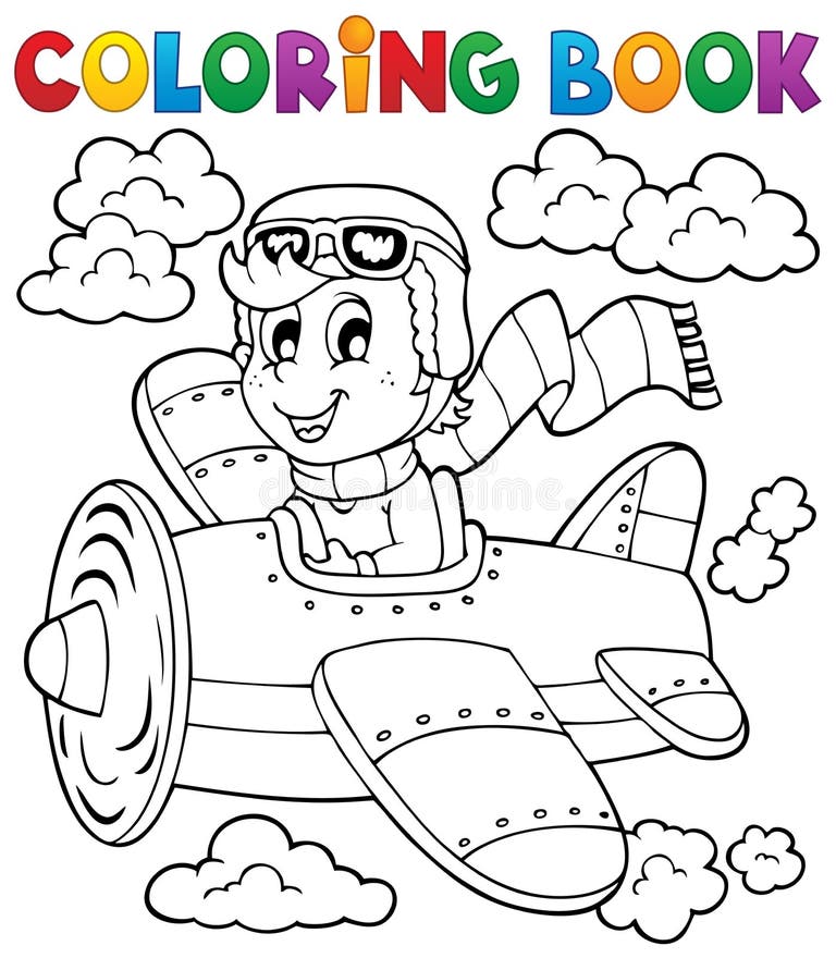 Pilot Coloring Stock Illustrations – 763 Pilot Coloring Stock ...