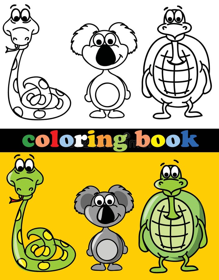 Coloring Book with Farm Animals 1 Stock Vector - Illustration of design ...
