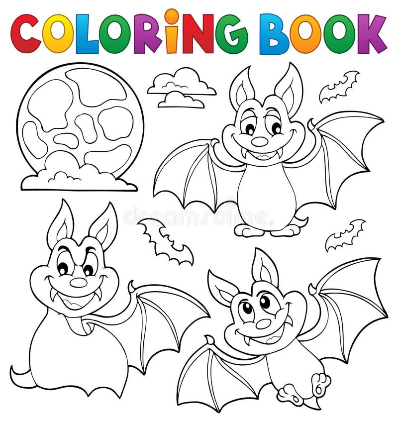 Bat Coloring Stock Illustrations – 1,435 Bat Coloring Stock ...