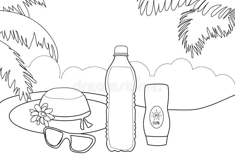Coloring Pages Beach Signs