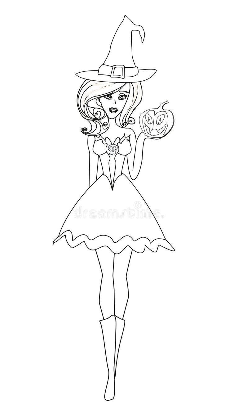 Sexy Halloween Witch Drawing Stock Illustrations 168 Sexy Halloween Witch Drawing Stock