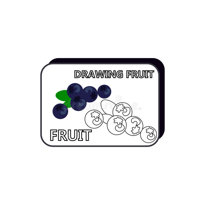 Blueberry Coloring Book Stock Illustrations – 226 Blueberry Coloring ...