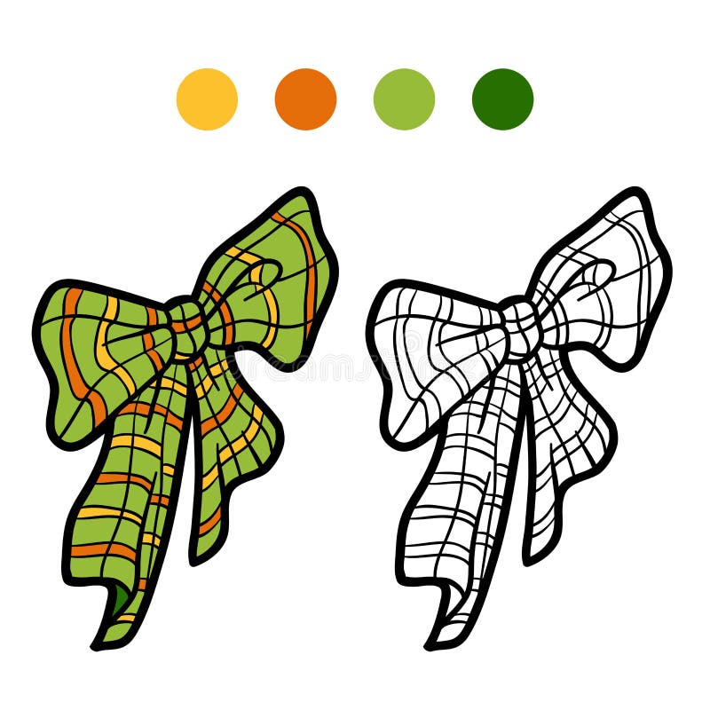 Coloring book, Bow stock vector. Illustration of book - 85473179