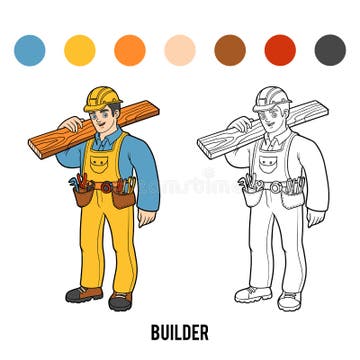 Coloring Book Page Handyman Stock Illustrations – 278 Coloring Book ...