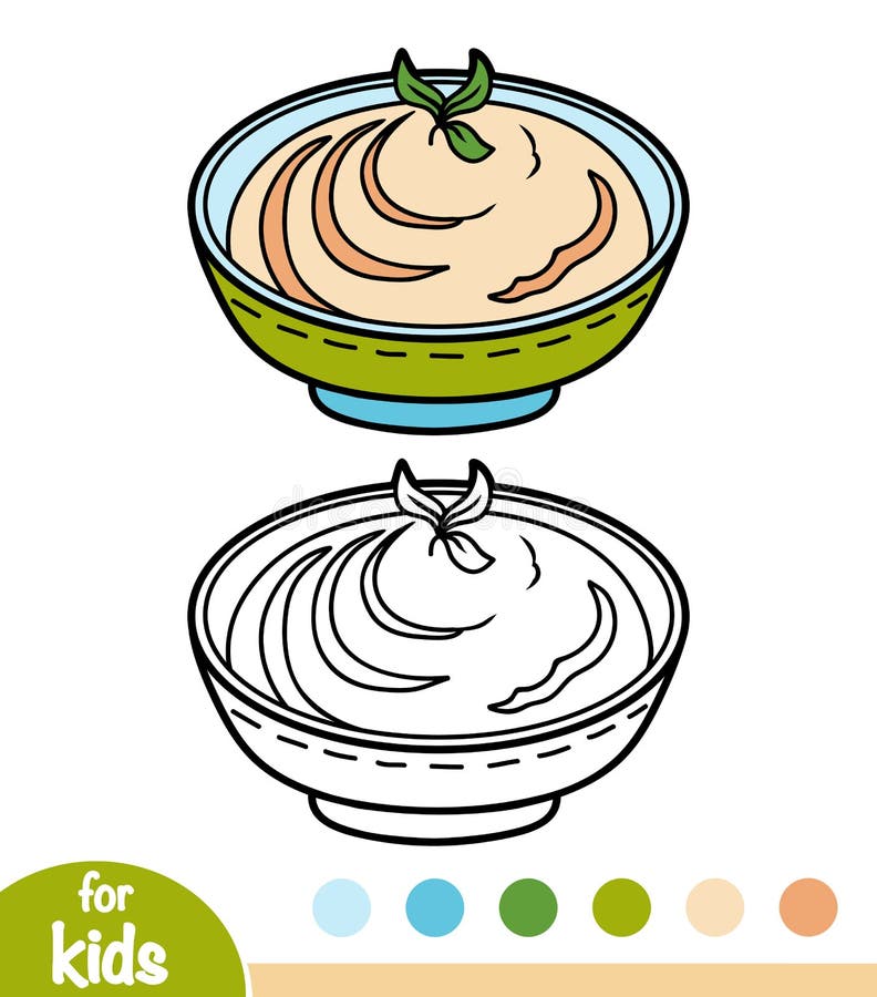Mashed Potato Coloring Page