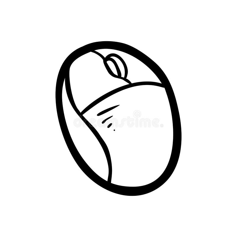 Computer Mouse Sketch Sketch Coloring Page