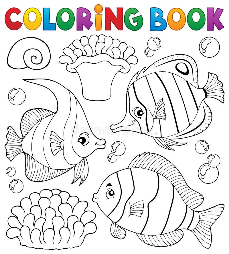 Coloring Book Fish Outline Stock Illustrations – 6,026 Coloring Book ...